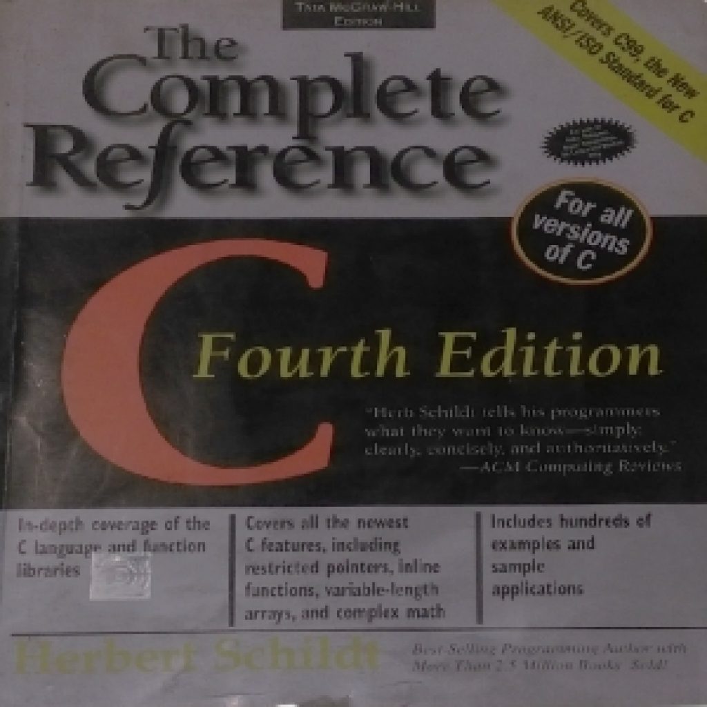 Buy C:The Complete Reference Books: Anjanibooks